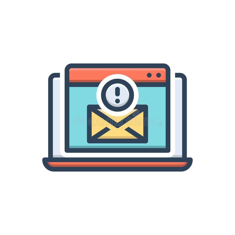 Email Virus 3d Rendering Isometric Icon. Stock Vector - Illustration of ...