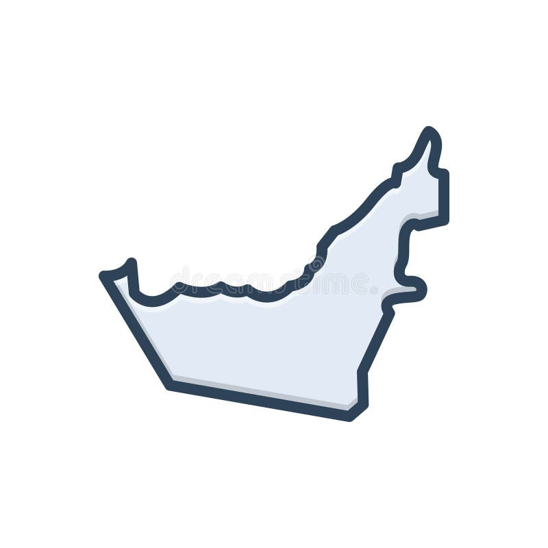 Color Illustration Icon for Emirates, Arab and Country Stock Vector ...