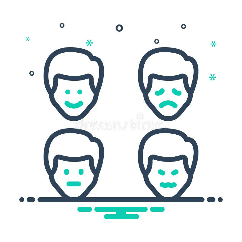 Mix Icon for Wow, Reaction and Surprise Stock Vector - Illustration of ...