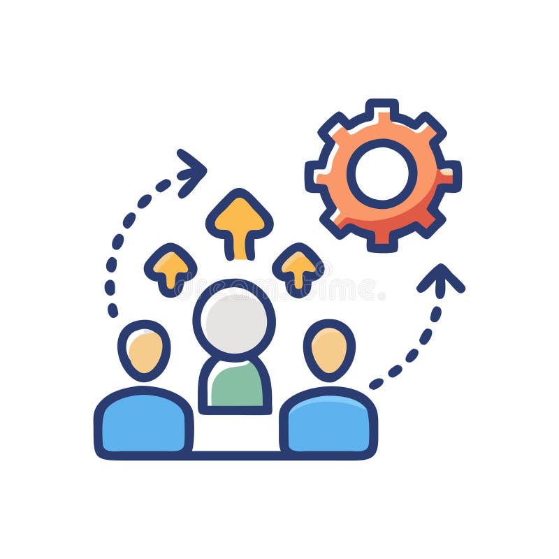Icon for Employee Development Strategies Stock Vector - Illustration of ...