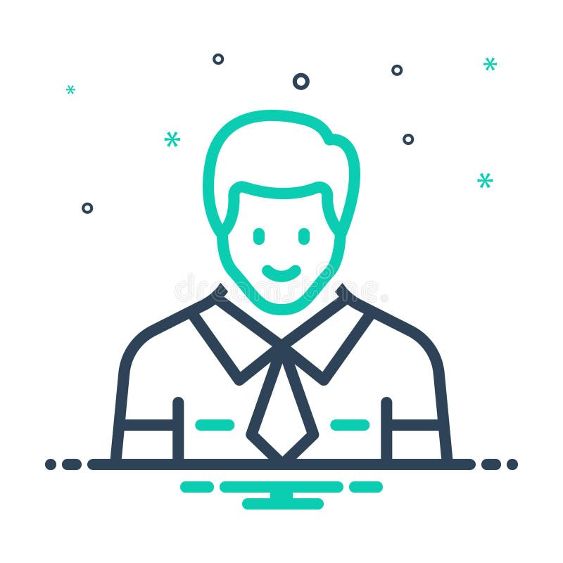 Mix Icon for Employee, Practician and Client Stock Vector ...