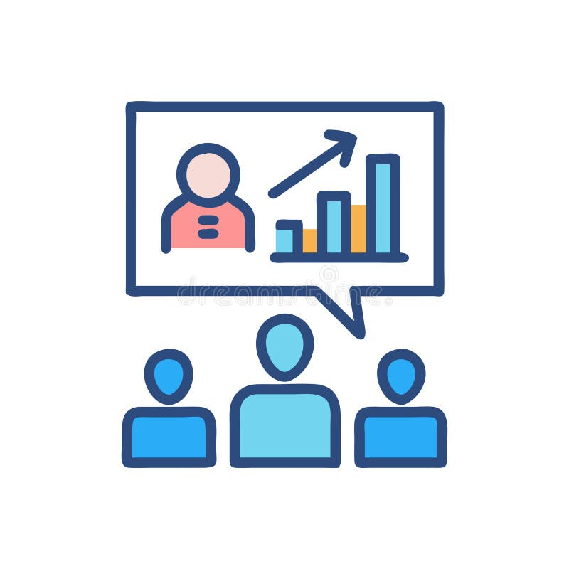 Icon for Employee Training Metrics Analysis Stock Vector - Illustration of brainstorming ...