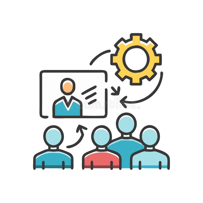 Icon for Employee Training Strategies Stock Vector - Illustration of ...