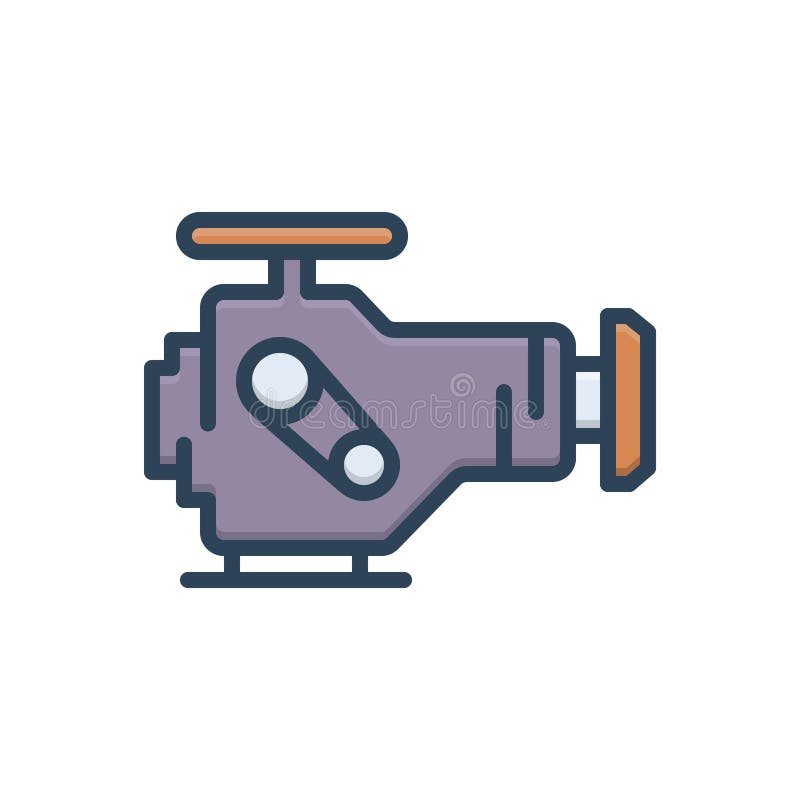 Color Illustration Icon for Engine, Motor and Tool Stock Vector ...