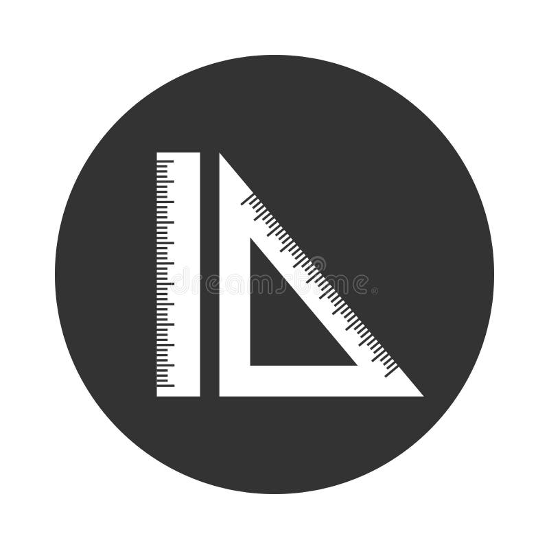 Icon of Setsquare stock vector. Illustration of angle - 251361422