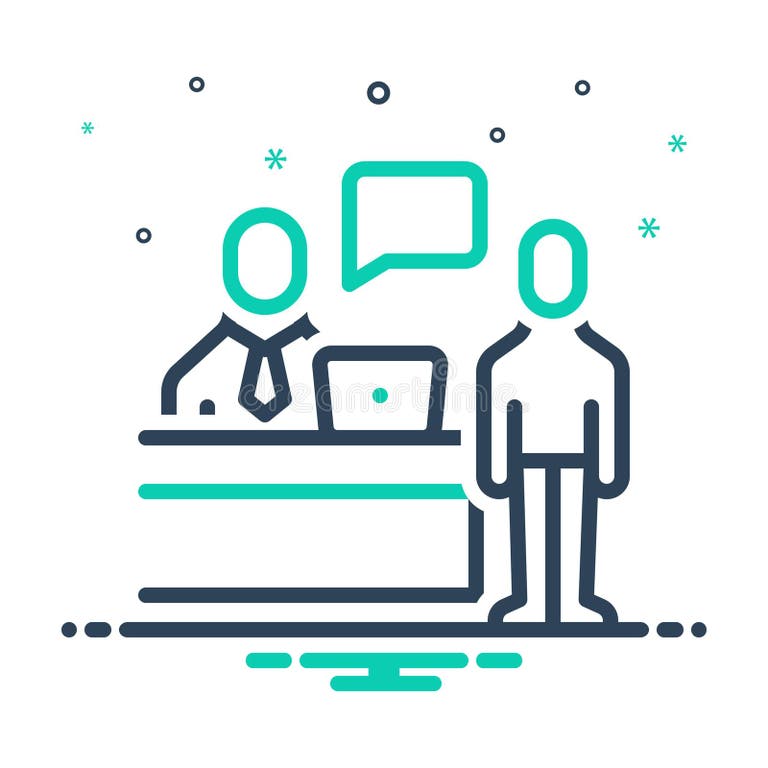 Mix Icon for Enquiries, Interrogatories and Counter Stock Vector ...