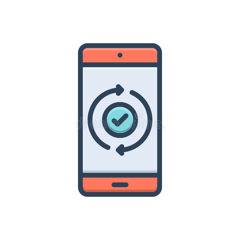 Color Illustration Icon for Ensures, Make Sure and Certify Stock ...