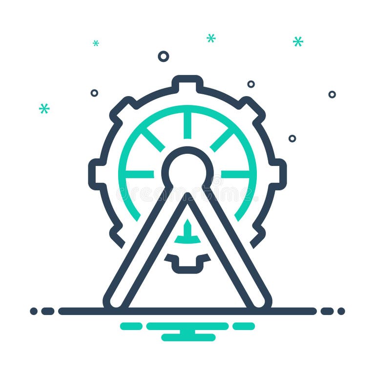 Mix Icon for Entertaining, Amusing and Engrossing Stock Illustration ...