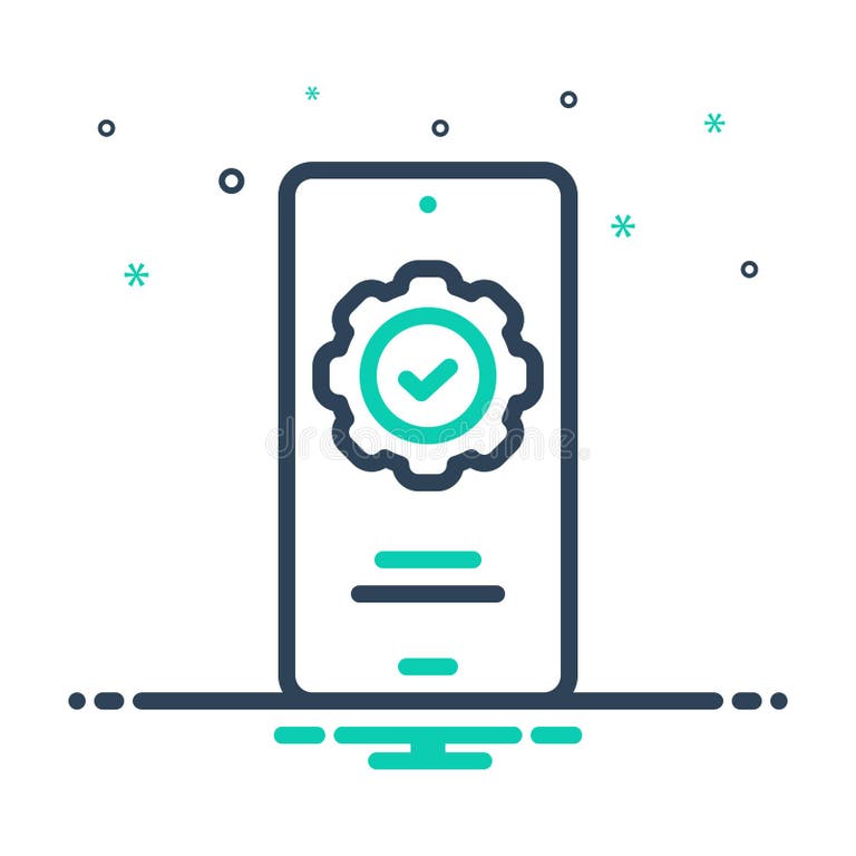 Mix Icon for Entirely, Absolutely and Completely Stock Illustration ...