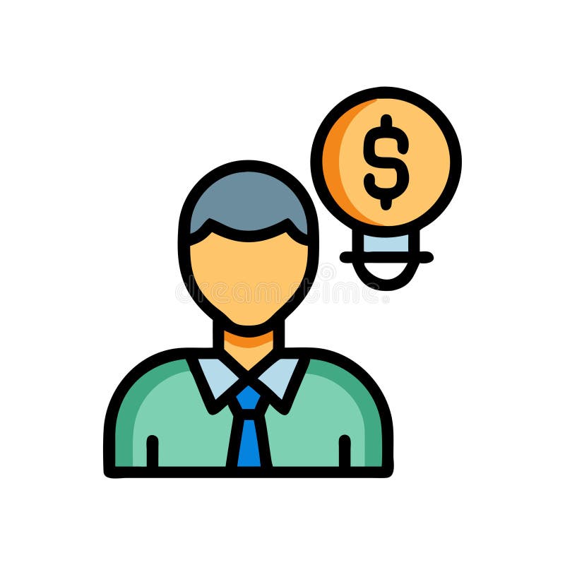 Icon for Entrepreneurial Mindset and Leadership Stock Vector ...