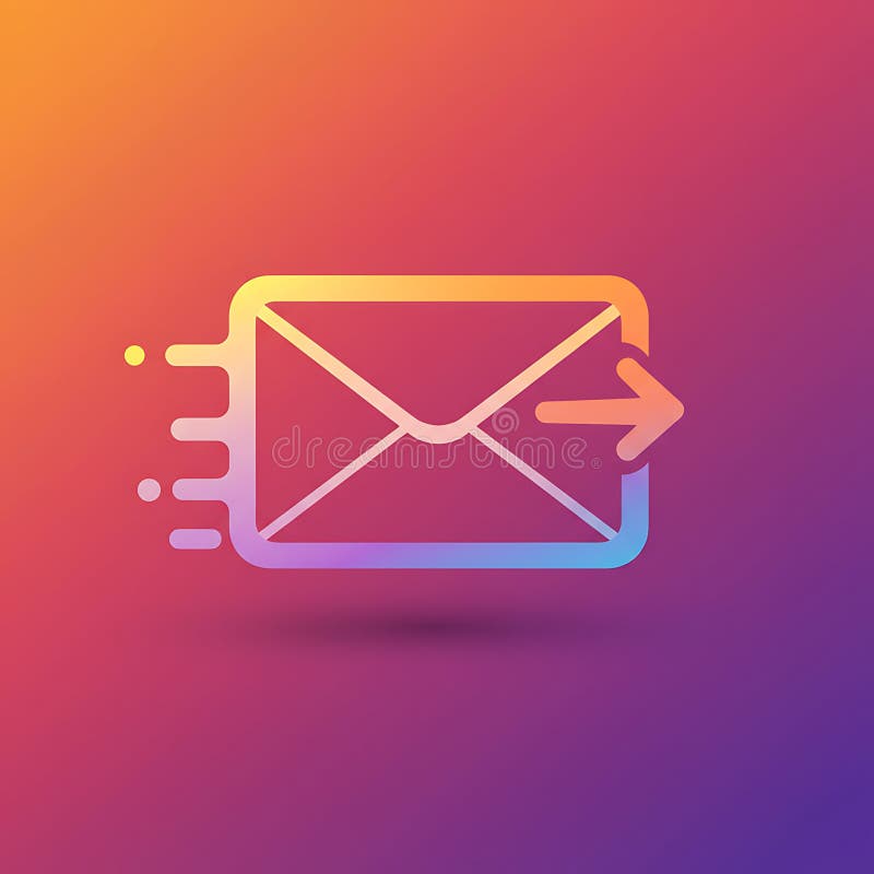 Icon of an Envelope with an Arrow, Symbolizing Email or Messaging ...