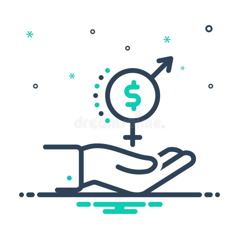 Mix Icon for Equality, Money and Earning Stock Vector - Illustration of ...