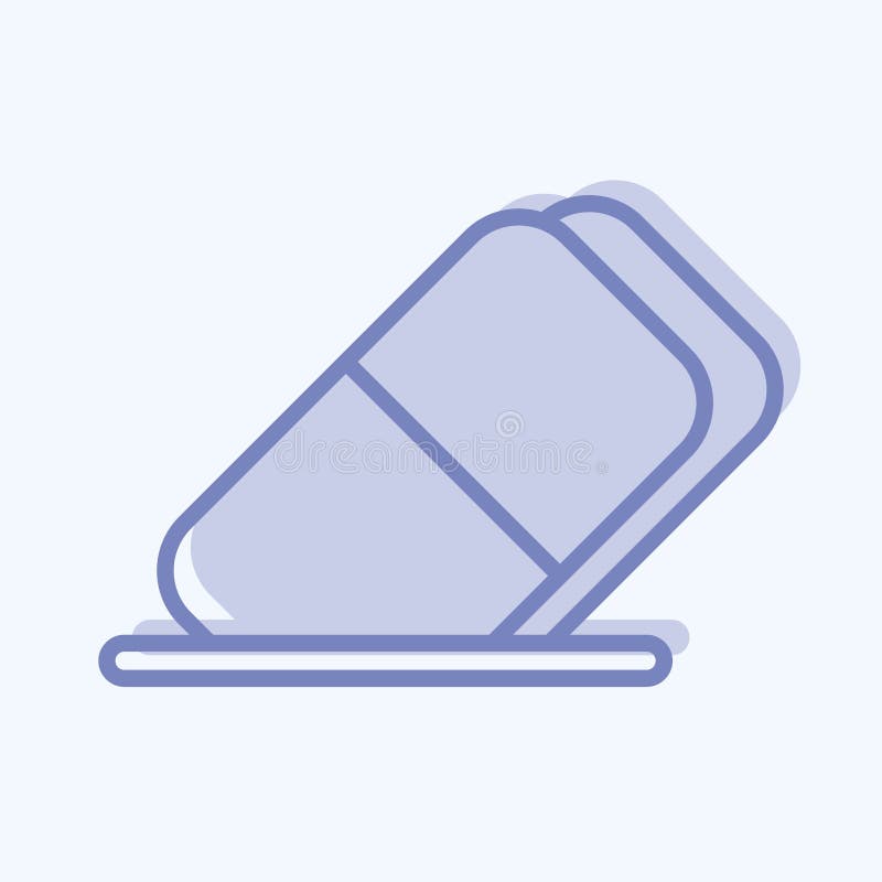Icon Eraser. Suitable for Paint Art Tools Symbol. Two Tone Style ...