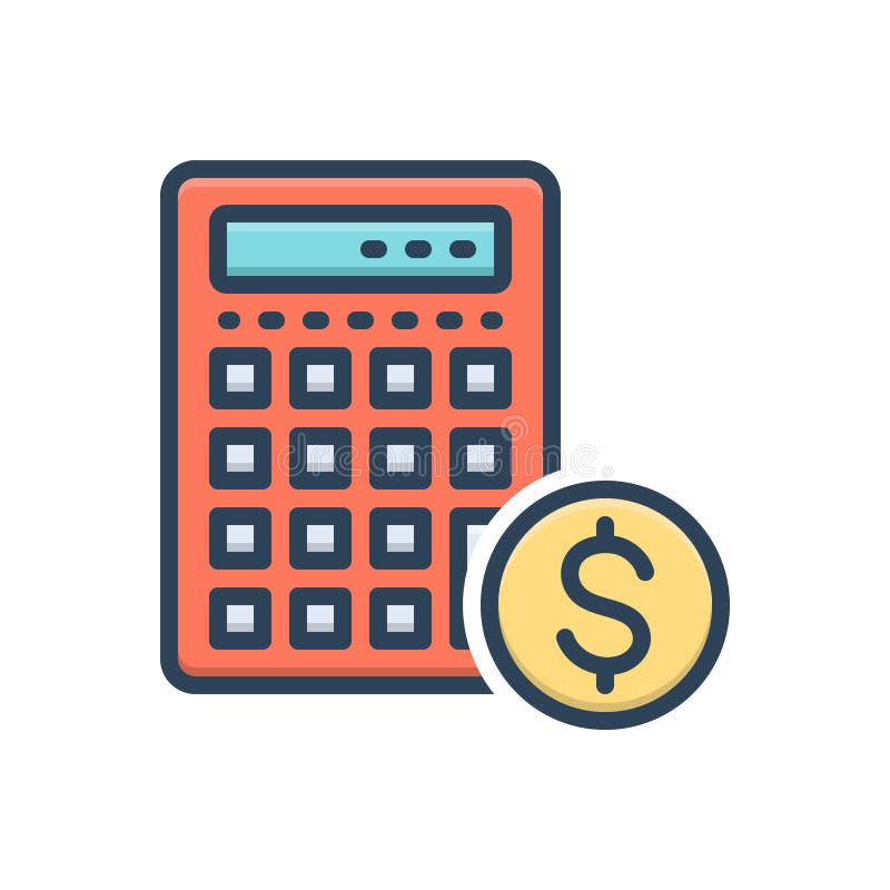 Color Illustration Icon for Estimates, Calculation and Editable Stock ...