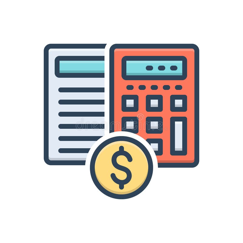 Color Illustration Icon for Estimates, Calculation and Editable Stock ...