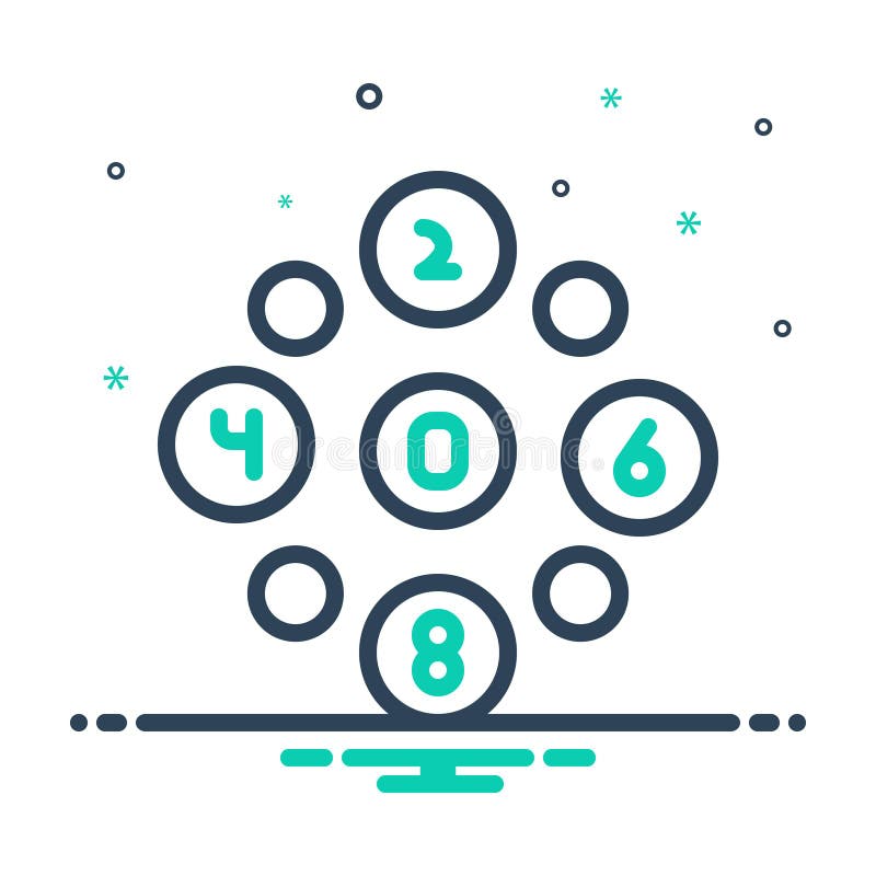 Even Numbers Stock Illustrations – 443 Even Numbers Stock Illustrations ...