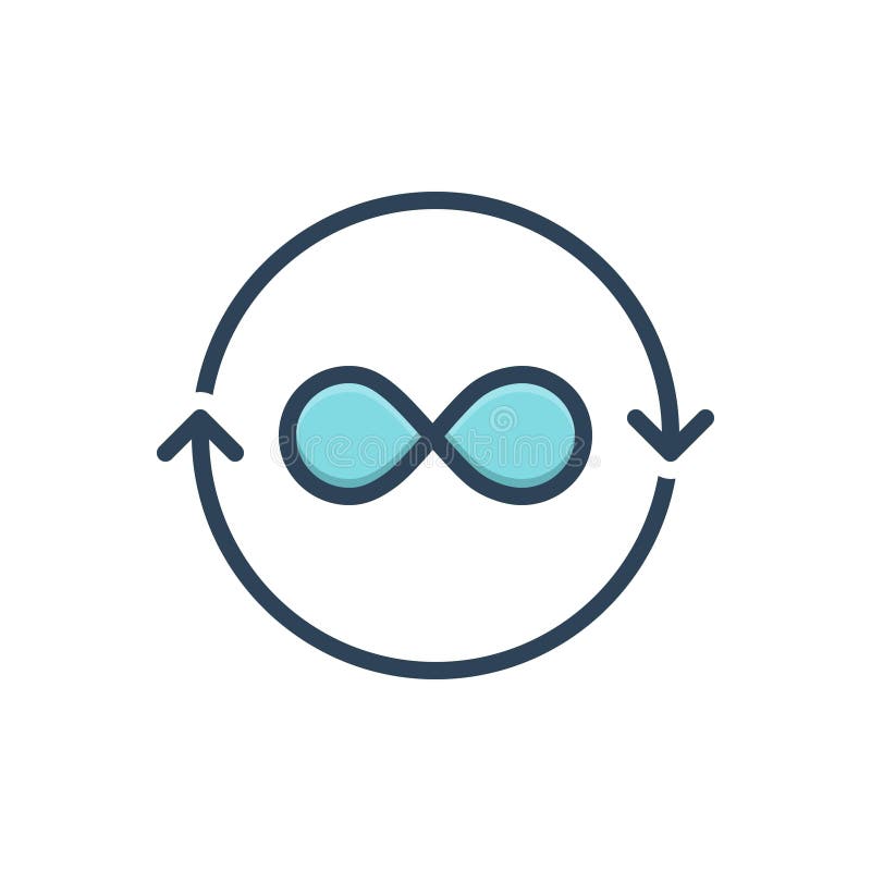 Eternity Forever Icons, Infinity Eternal Sign. Endless Color Isolated ...