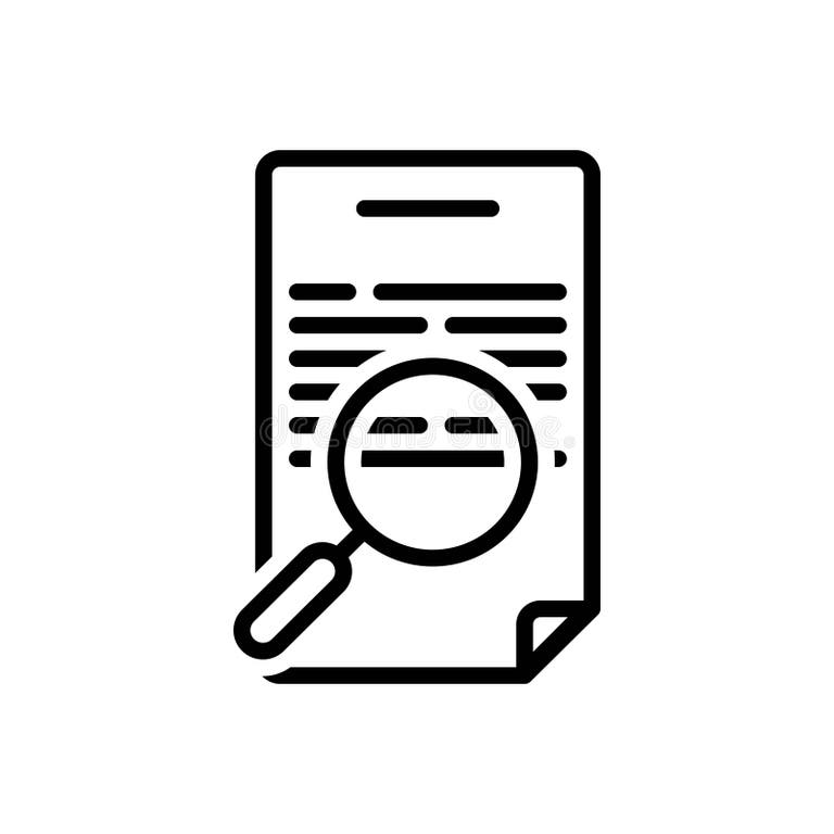 Black Line Icon for Evident, Obvious and Manifest Stock Vector ...