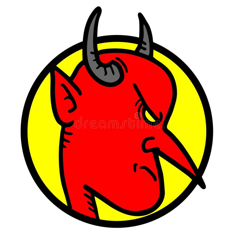 Icon evil stock vector. Illustration of monster, style - 37365155
