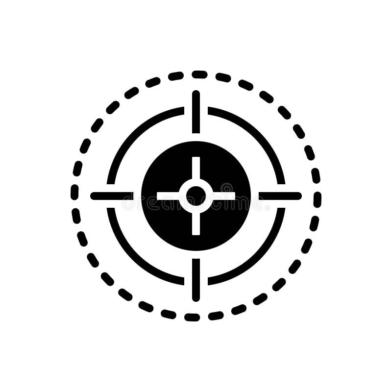 Black Solid Icon for Exact, Constrain and Insist Stock Vector ...