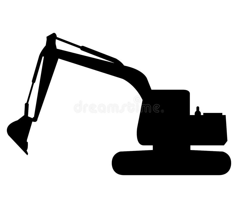 Icon Excavator Illustrated Stock Illustrations – 205 Icon Excavator ...