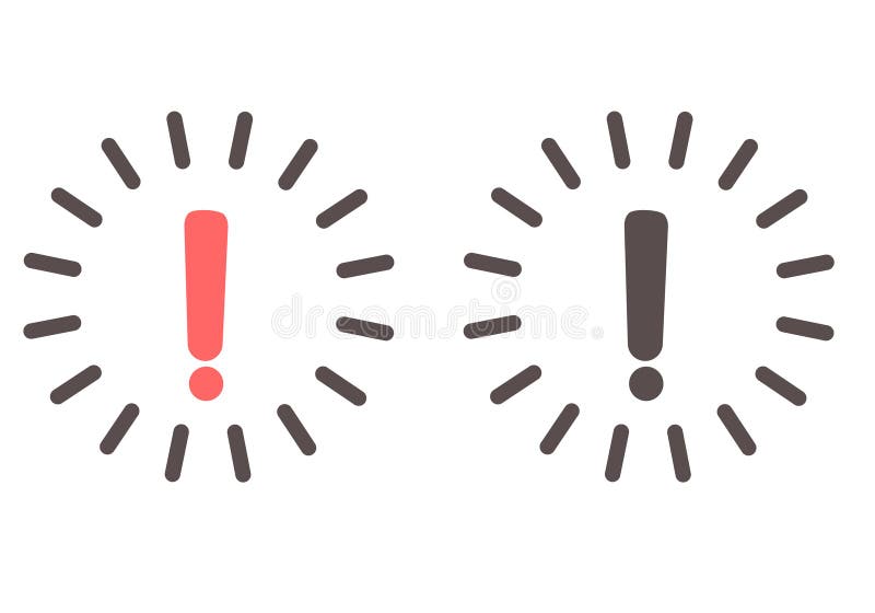 Exclamation Mark Speech Bubble Exclamation Stock Vector - Illustration ...