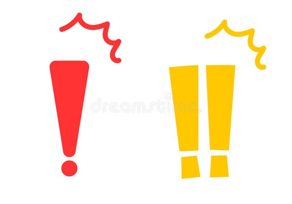 Exclamation Mark Speech Bubble Exclamation Stock Vector - Illustration ...