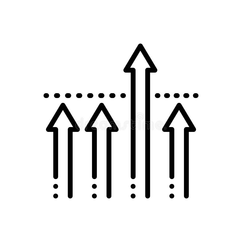 Black Line Icon for Exede, Excede and Grow Stock Illustration ...