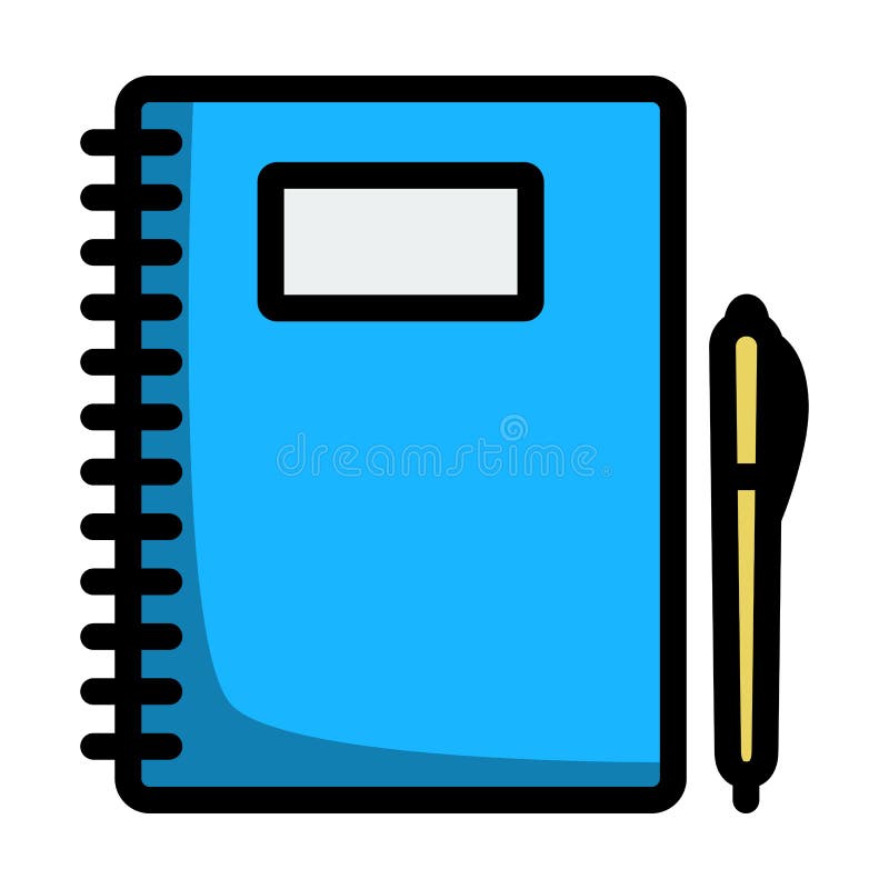 Icon of Exercise Book stock vector. Illustration of icon - 216022878