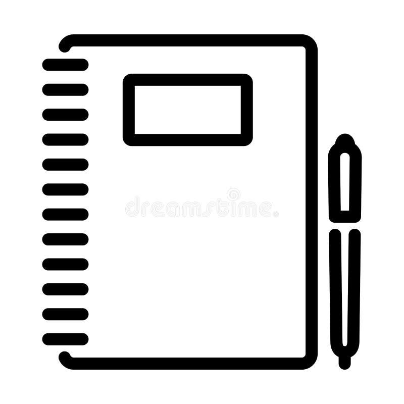 Icon of Exercise Book stock vector. Illustration of paper - 220911133