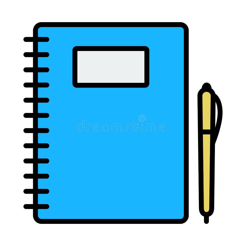 Icon of Exercise Book stock vector. Illustration of knowledge - 248975455