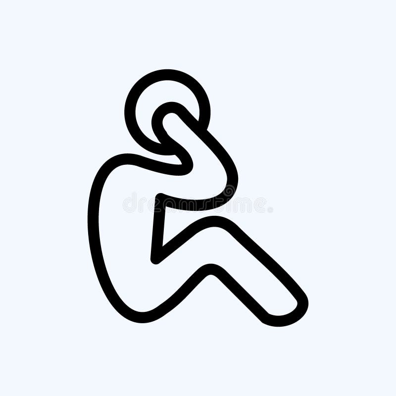 Icon Exercise. Suitable for Healthy Symbol. Line Style. Simple Design ...