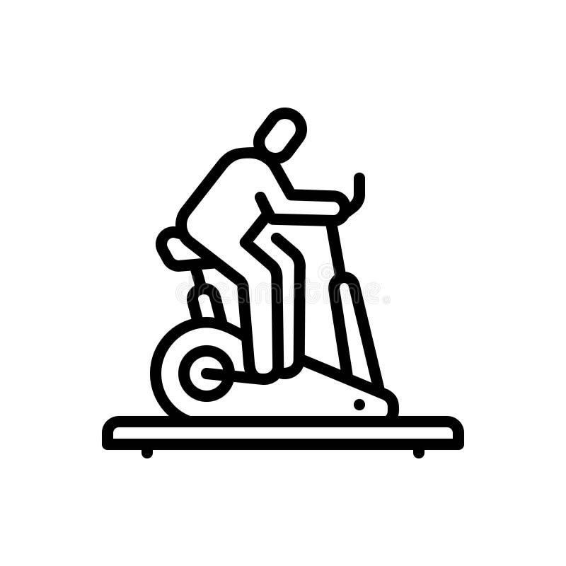 Black Line Icon for Exercises, Physical and Activity Stock Vector ...