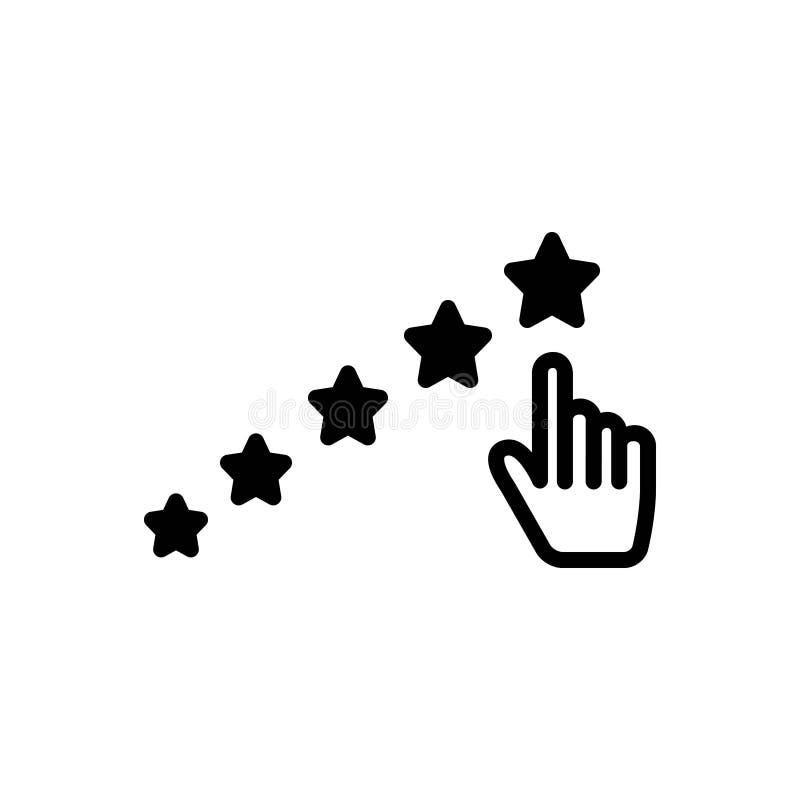 Black Solid Icon for Expect, Hope and Anticipate Stock Vector ...