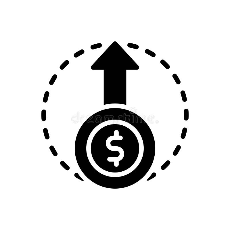 Black Solid Icon for Expensive, Costly and Precious Stock Vector ...