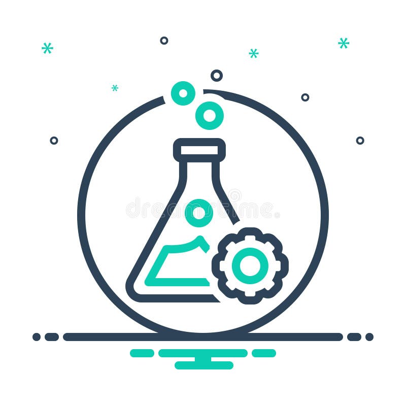Mix Icon for Experiment, Test and Trial Stock Illustration ...
