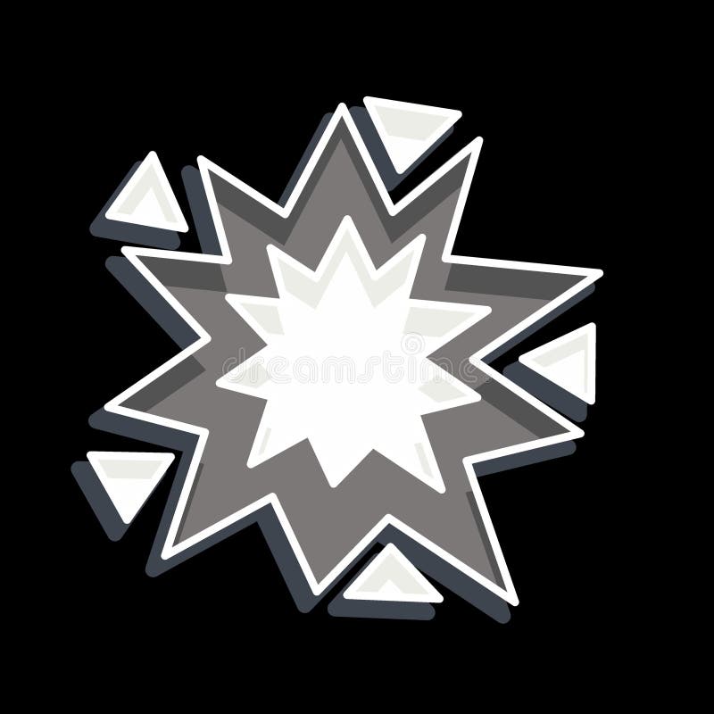 Icon Explosion. Related To Mining Symbol. Glossy Style. Simple Design ...