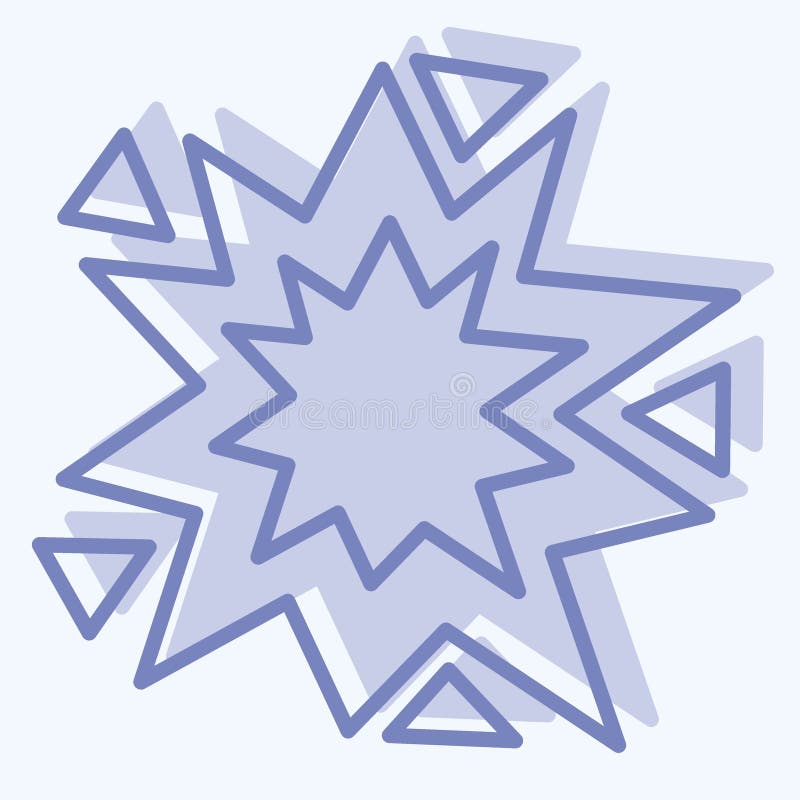 Icon Explosion. Related To Mining Symbol. Two Tone Style. Simple Design ...