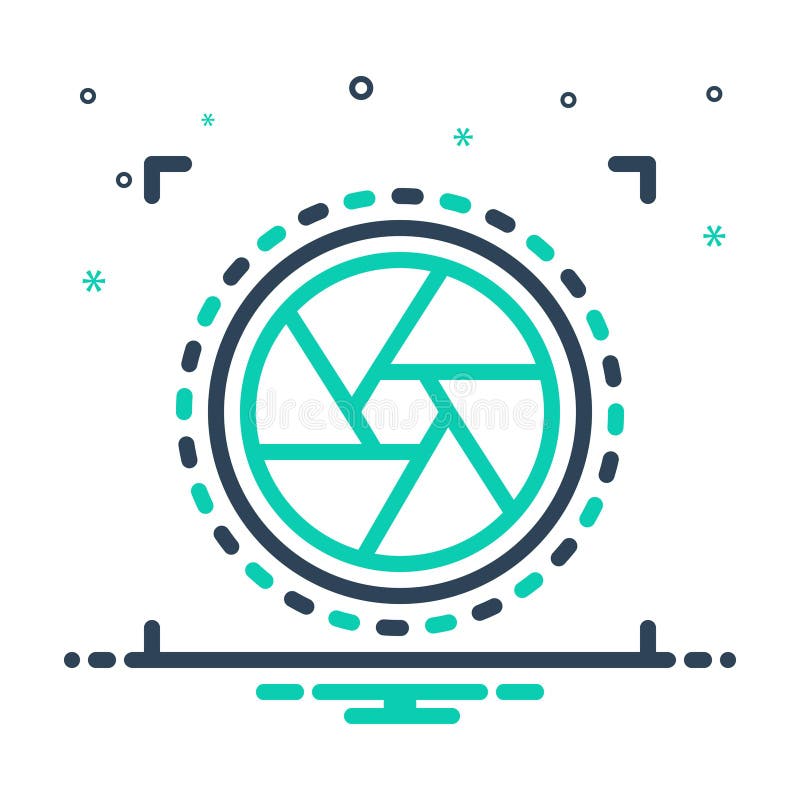 Mix Icon for Exposure, Camera and Aperature Stock Vector - Illustration ...