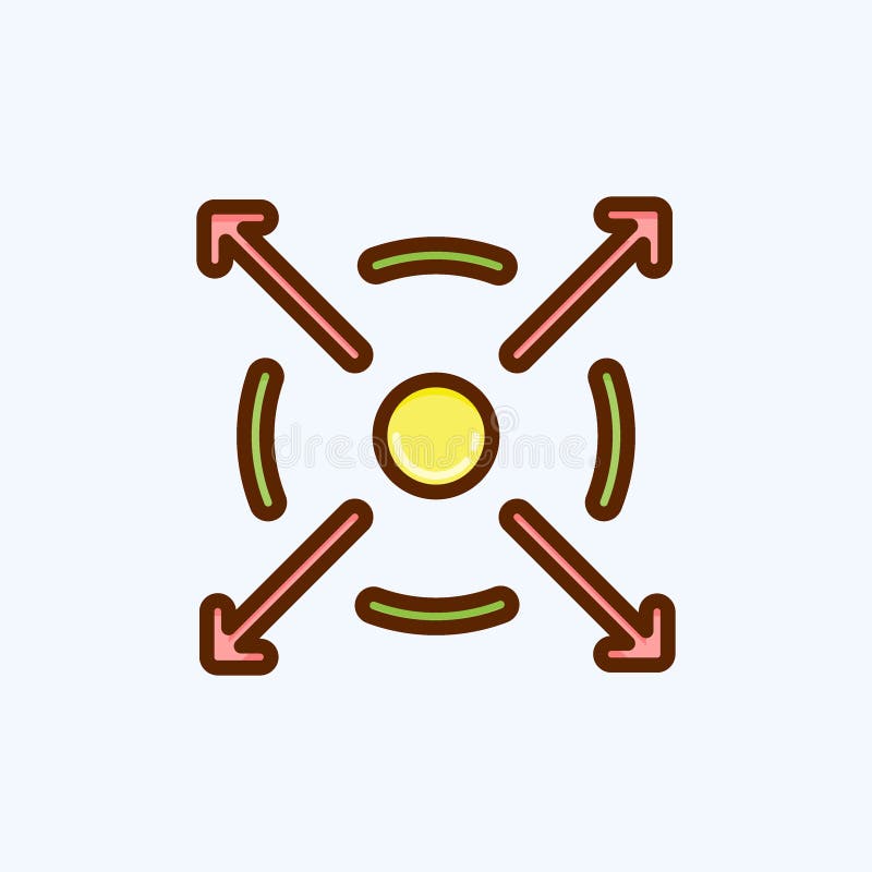 Icon Extending. Suitable for Branding Symbol. Flat Style. Simple Design ...