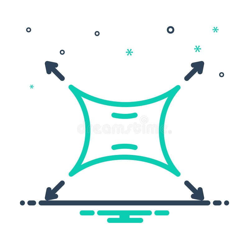 Mix Icon for Extends, Expand and Make Large Stock Vector - Illustration ...