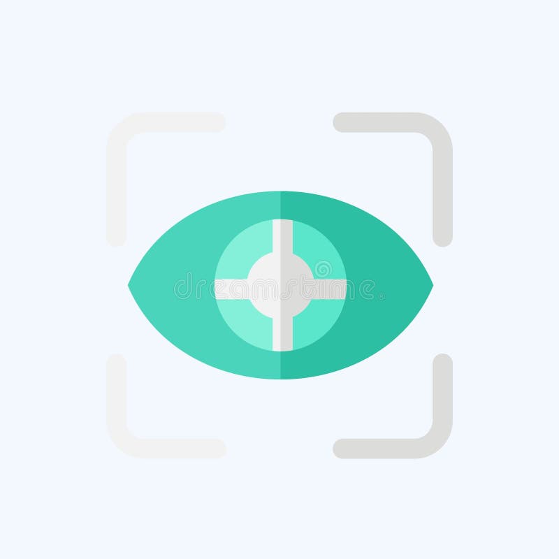 Icon Eye Tracking. Related To 3D Visualization Symbol. Flat Style ...