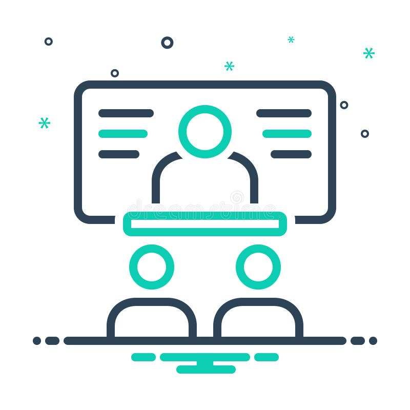 Mix Icon for Faculty, Bureau and Division Stock Vector - Illustration ...