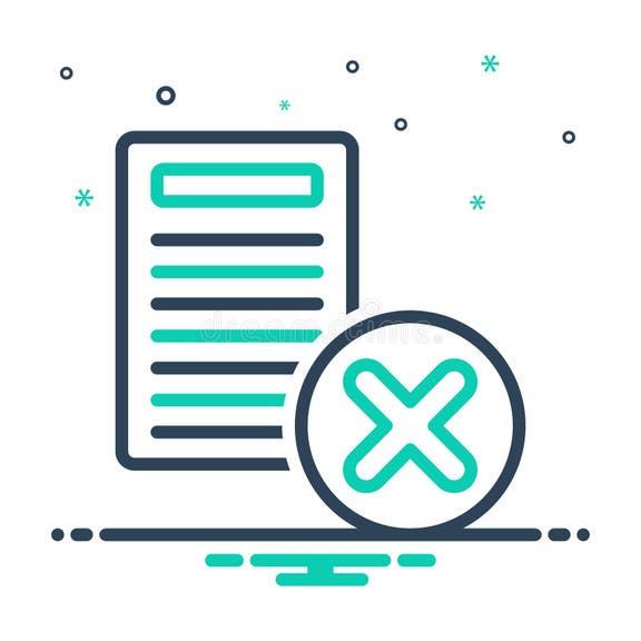 Mix Icon for Fail, Cross and Cancel Stock Vector - Illustration of ...