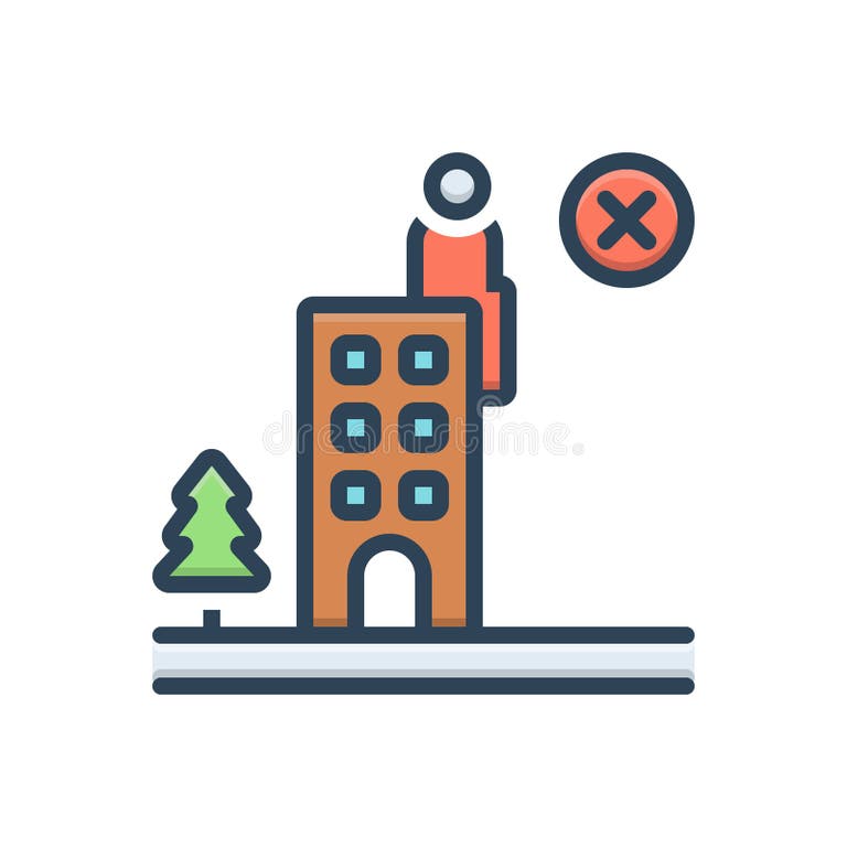 Color Illustration Icon for Failure, Debacle and Discomfiture Stock ...