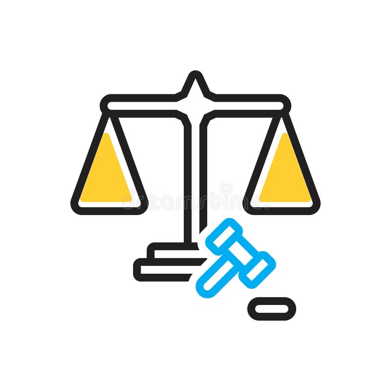 Multi Color Icon for Fairly, Adequately and Balance Stock Vector ...