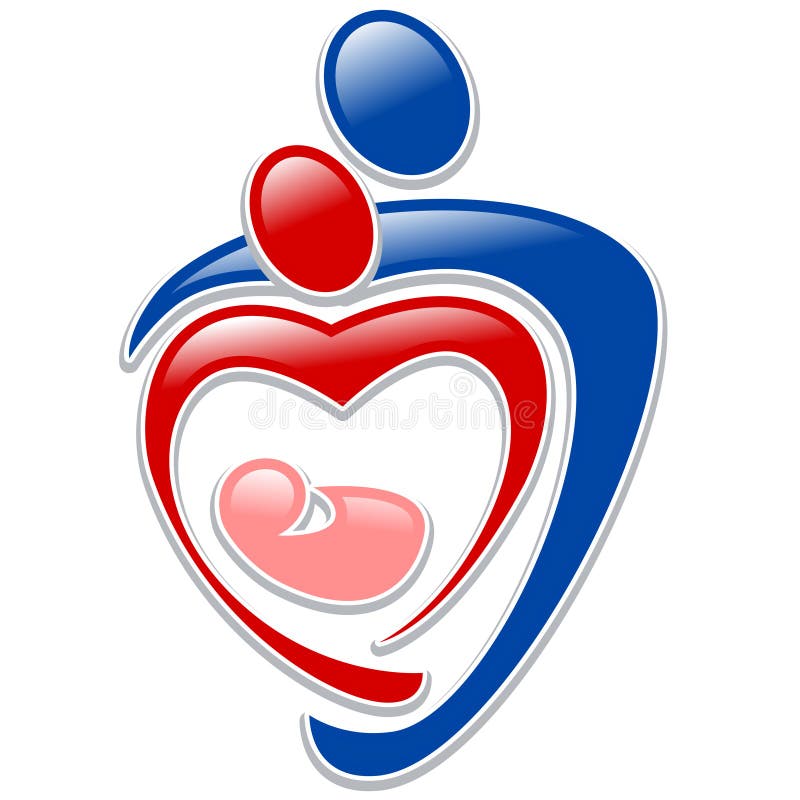 Abstract family icons set stock vector. Illustration of father - 35275252