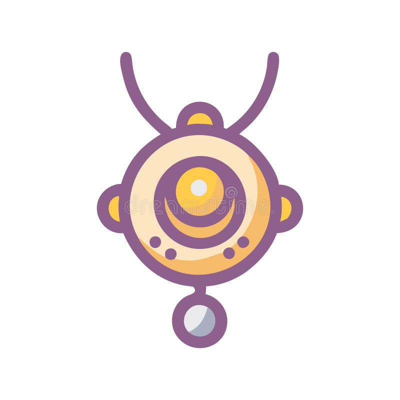 Icon of Fantasy Amulet for Magical Arts Stock Illustration ...