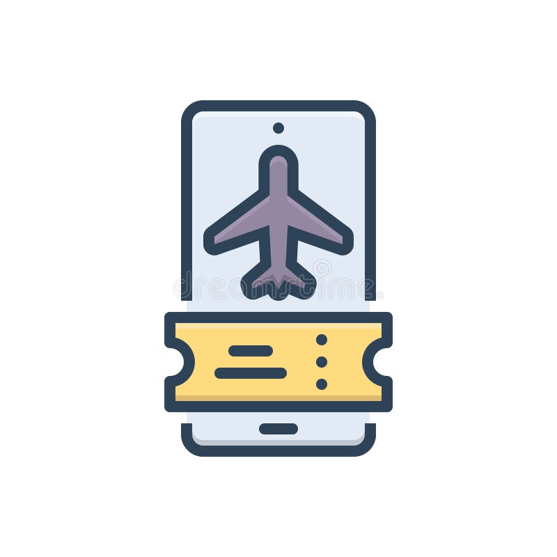 Color Illustration Icon for Fare, Price and Ticket Stock Vector ...