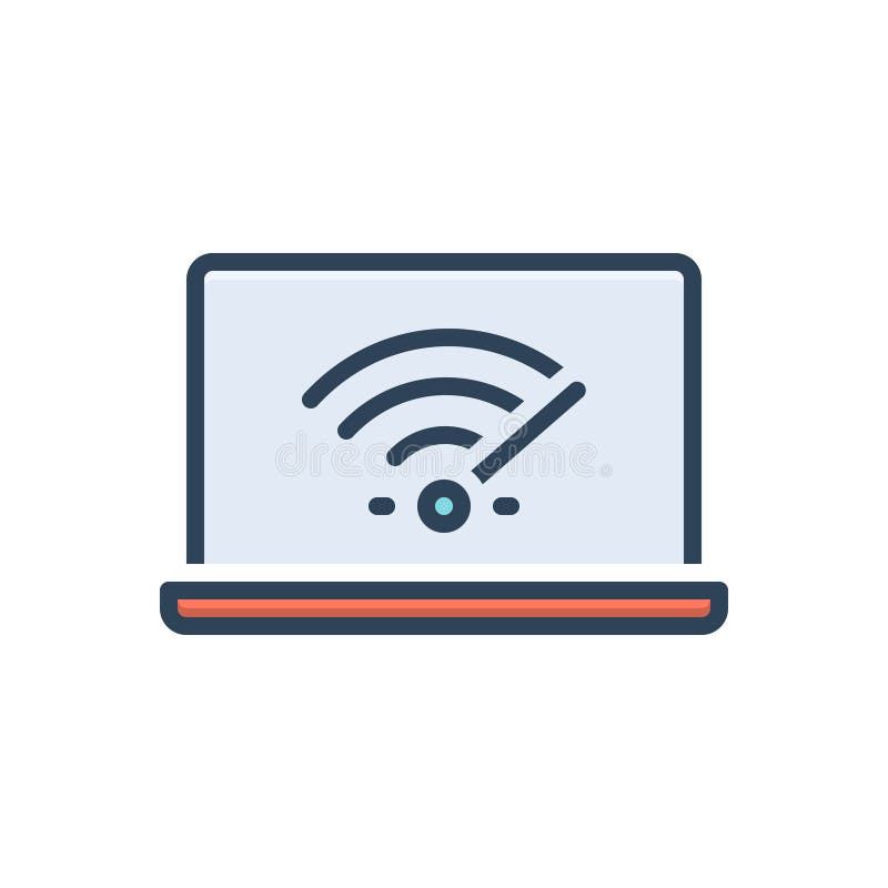 Color Illustration Icon for Faster, Rapid and Network Stock ...